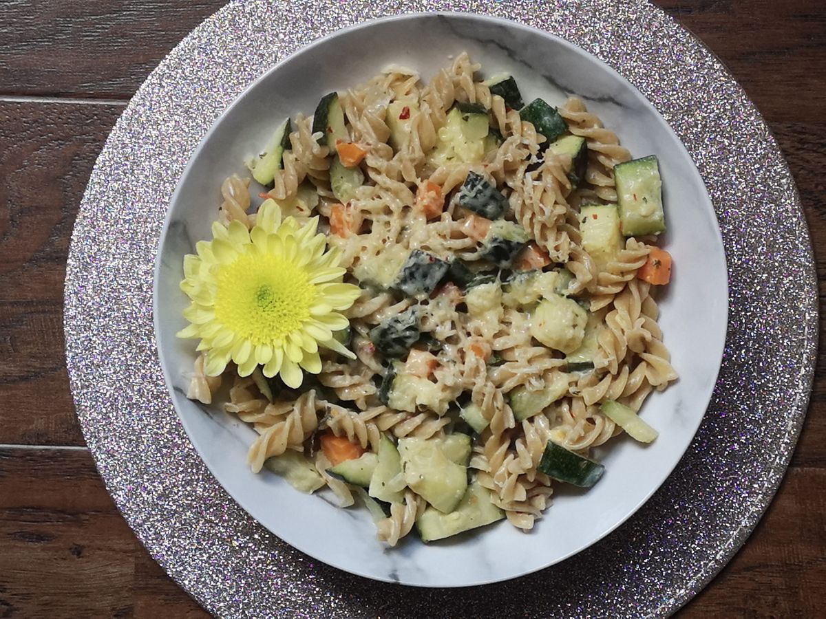 Courgette and Carrot Summer Pasta recipe